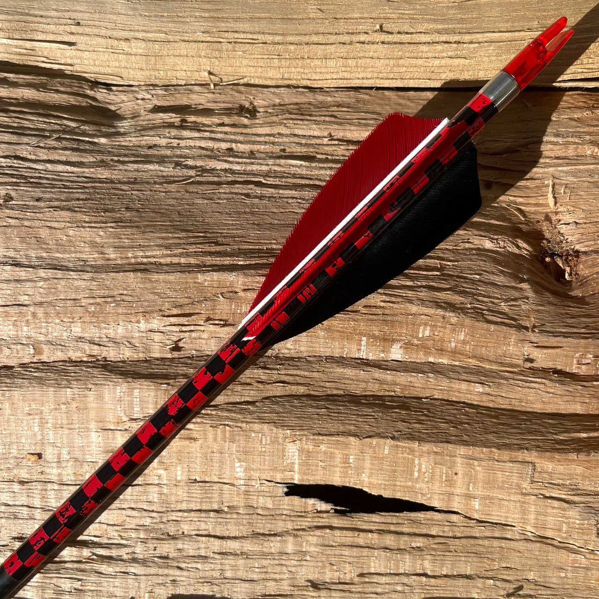 Draven Archery - Checkerboard Red/Black Arrow Wraps