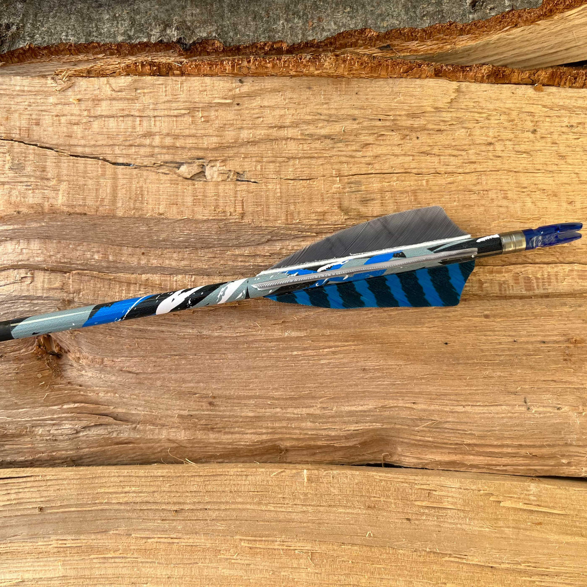 Draven Archery - Splatter Blue Arrow Wraps